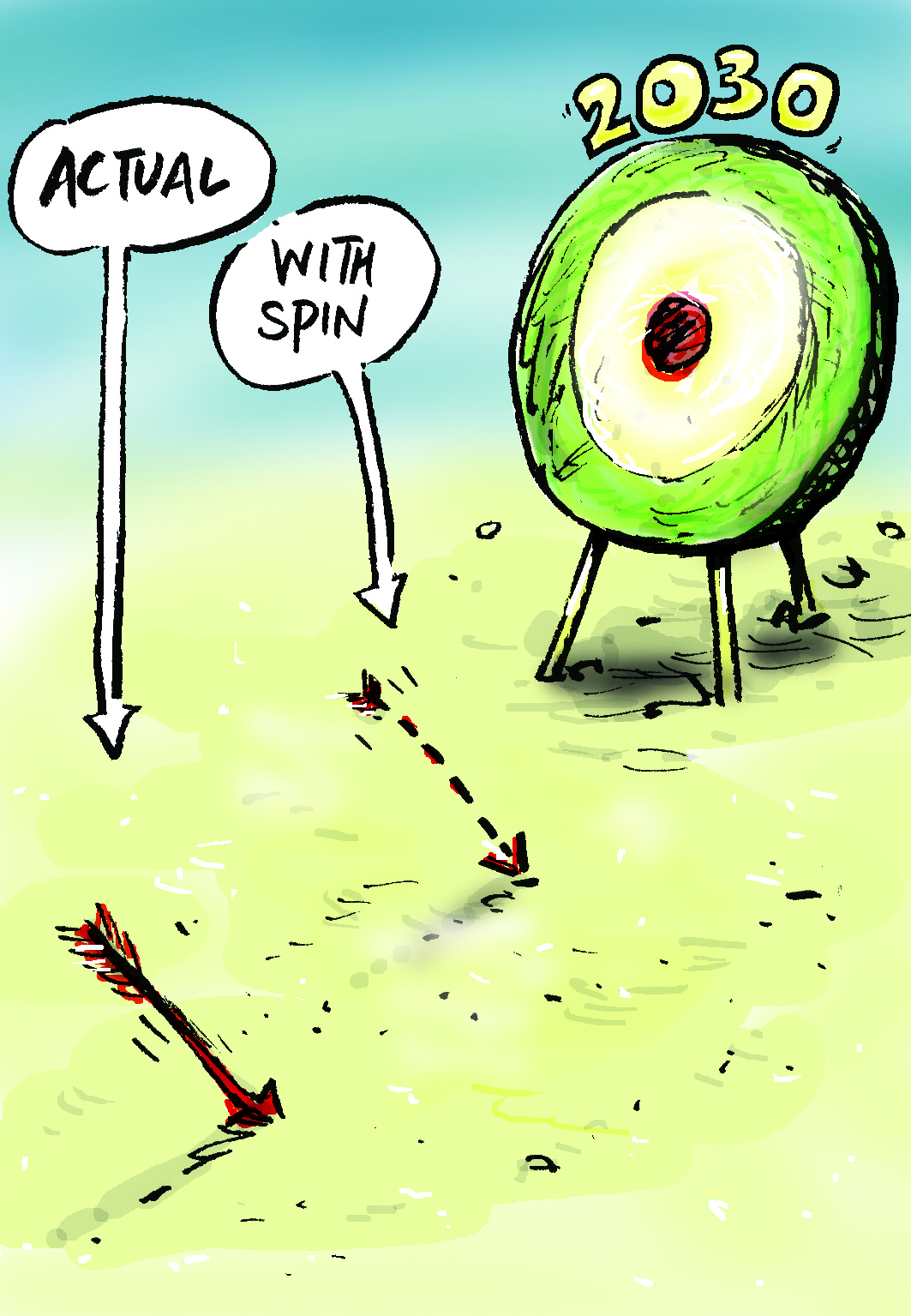 Sustainable Development Cartoon